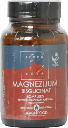 TERRANOVA
MAGNEZIJUM - BISGLICINAT KOMPLEKS, 50 kom
Dodatak ishrani