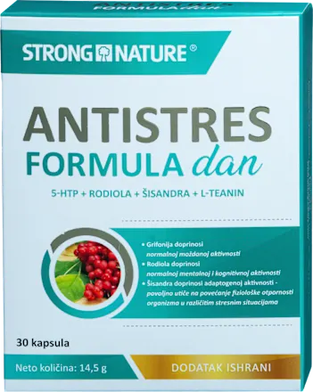 STRONG NATURE
ANTISTRES FORMULA dan, 30 kom
Dodatak ishrani