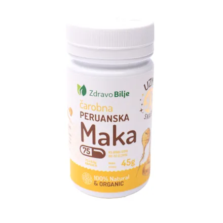 zdravo
čarobna PERUANSKA Maka u kapsulama, 45 g
Dodatak ishrani
