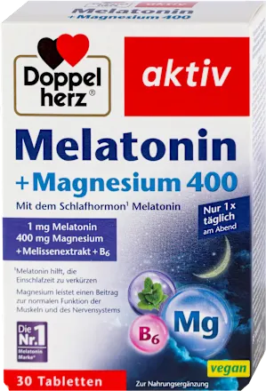 Doppelherz
aktiv Melatonin + Magnezijum 400 tablete, 30 kom
Dodatak ishrani