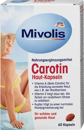 Mivolis
Karoten za kožu, kapsule, dodatak ishrani, 16,2 g
Dodatak ishrani