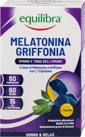 equilibra
MELATONIN + GRIFFONIA tablete, 60 kom
Dodatak ishrani