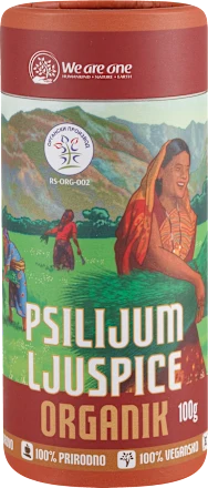 We are one
PSILIJUM LJUSPICE ORGANIK, 100 g