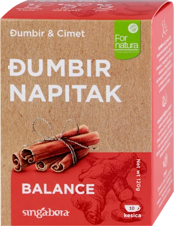 Fornatura
singabera BALANCE napitak - đumbir i cimet, 10x12g, 120 g