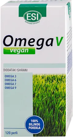 ESI
Omega V vegan kapsule, 120 kom
Dodatak ishrani