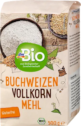 dmBio
Integralno heljdino brašno organsko, 500 g