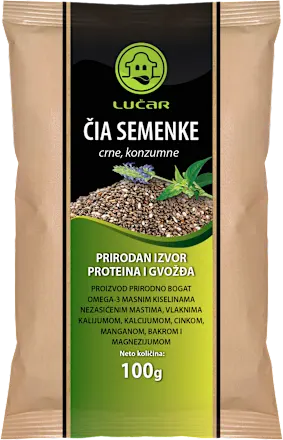 LUČAR
ČIA SEMENKE - crne, konzumne, 100 g