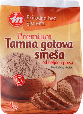 Aleksandrija
Bezglutenska Premium tamna gotova smeša, od heljde i prosa, 1.000 g
