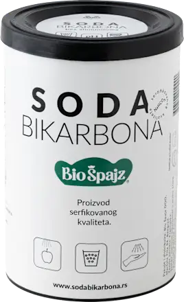 BioŠpajz
SODA BIKARBONA, 300 g
Dodatak ishrani