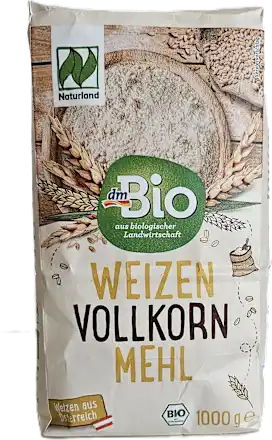 dmBio
Integralno pšenično brašno, 1.000 g