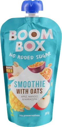 BOOM BOX
SMOOTHIE ovas, jabuka, mango i marakuja, 200 g