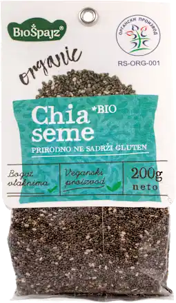 BioŠpajz
organic Chia seme, 200 g