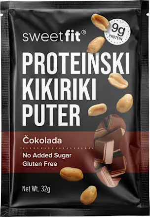 sweetfit
PROTEINSKI KIKIRIKI PUTER - čokolada, 32 g