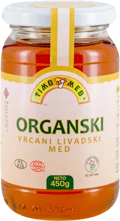 TIMOMED
VRCANI LIVADSKI MED - ORGANSKI, 450 g