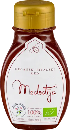 Medođija
Organski livadski med, 300 g