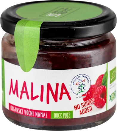 PRIRODNo1
ORGANSKI VOĆNI NAMAZ MALINA, 200 g