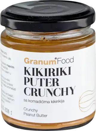Granum
KIKIRIKI PUTER CRUNCHY sa komadićima kikirikija, 170 g