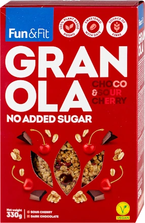 Fun&Fit
GRANOLA čoko višnja, 330 g