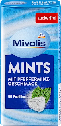 Mivolis
MINTS bombone sa ukusom peperminta, sa zaslađivačima, 35 g