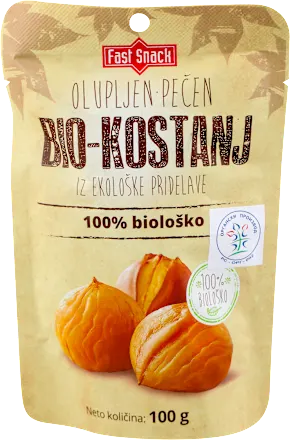 Fast Snack
BIO-KOSTANJ - oljušten i pečen kesten, 100 g