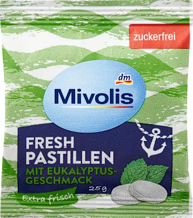 Mivolis
Komprimati ukusa eukaliptusa sa zaslađivačima, 25 g