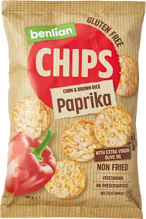 benlian
CHIPS - paprika, 50 g