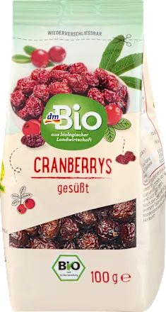 dmBio
Kandirana brusnica, 100 g