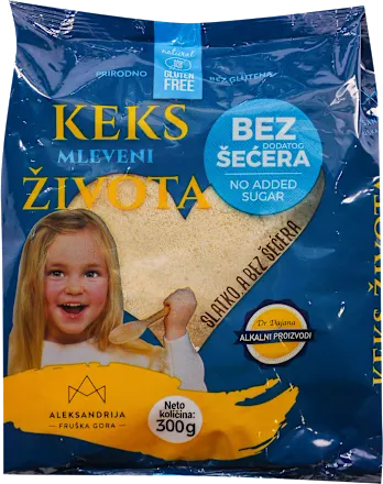 Aleksandrija
Mleveni keks života, 300 g