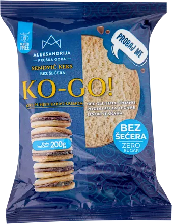 Aleksandrija
KO-GO! SENDVIČ KEKS, 200 g