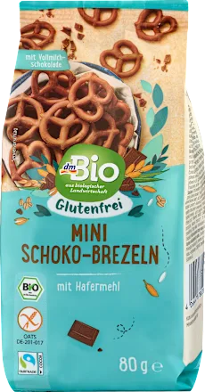 dmBio
Mini čokoladne perece - bez glutena, 80 g