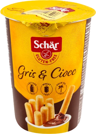 Schär
Gris & Ciocc grisine sa kakao kremom, 52 g