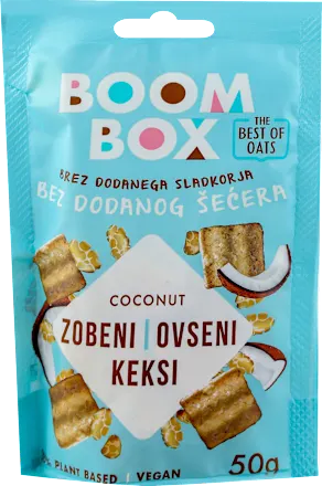 BOOM BOX
OVSENI KEKS - kokos, 50 g