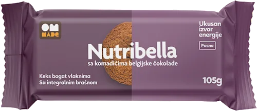 OM MADE
Nutribella keks Belgijska čokolada, 105 g
