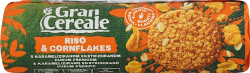 Gran Cereale
CROCCANTE čajno pecivo od žitarica celog zrna sa pirinčem i kukuruznim pahuljicama, 230 g