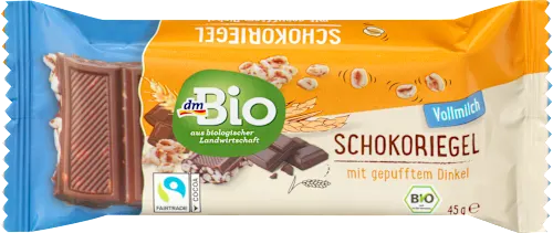 dmBio
Čokoladna štanglica sa ekspandiranom speltom, 45 g