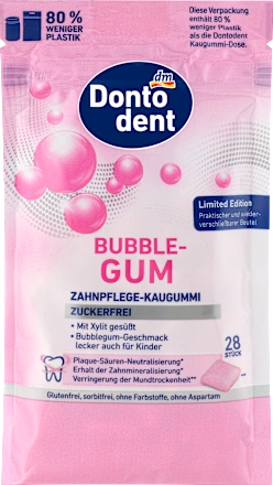 Dontodent
BUBLLE GUM žvake u kesici, 67 g, 28 kom