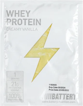 BATTERY
WHEY PROTEIN - creamy vanila, 30 g
Dodatak ishrani