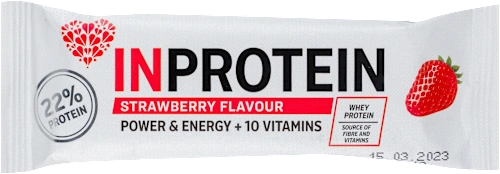 INPROTEIN
Protein bar - jagoda, 40 g