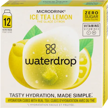 waterdrop
MICRODRINK Ice Tea LEMON - osvežavajuće bezalkoholno piće sa limunom i zelenim čajem, 12 kom