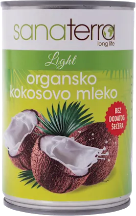 sanaterra
Light organsko kokosovo mleko, 400 ml