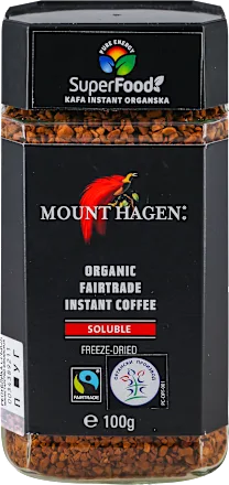 MOUNT HAGEN
ORGANIC FAIRTRADE INSTANT kafa, 100 g