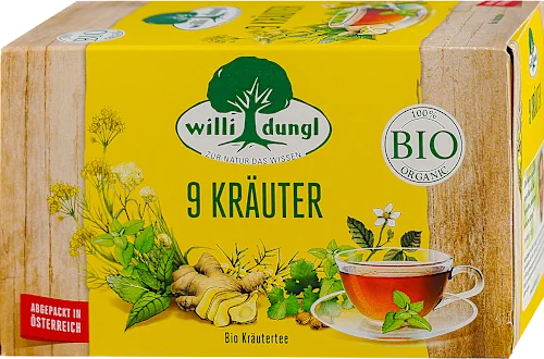 willi dungl
9 vrsta bilja organski čaj (20 kesica x 2g), 40 g