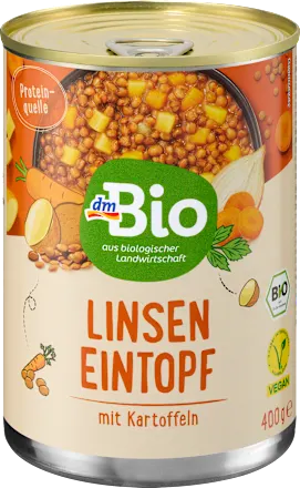 dmBio
Sterilisano gotovo jelo od sočiva sa krompirom, 400 g