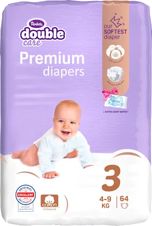 Violeta
double care Premium pelene veličina 3 (4-9kg), 64 kom