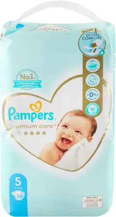 Pampers premium care
Pelene, veličina 5 (11- 16kg ), 58 kom