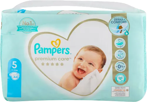 Pampers premium care
Pelene, veličina 5 (11 - 16 kg), 44 kom
