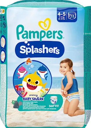 Pampers Splashers
Splashers- pelene za plivanje, veličina 4-5 (9-15 kg), 11 kom