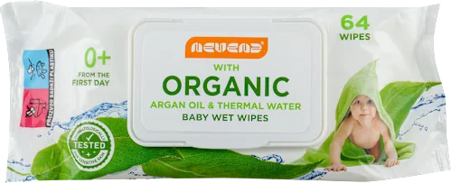 nevena
ORGANIC vlažne maramice za bebe - organsko arganovo ulje i termalna voda, 64 kom