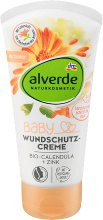 alverde BABY
BABY krema protiv iritacija i crvenila - organski neven + cink, 75 ml