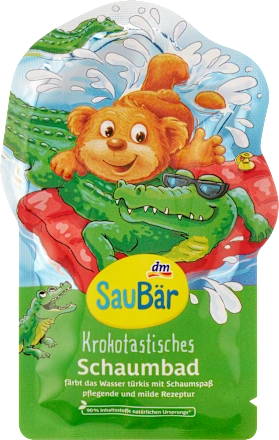 SauBär
Penušava kupka- krokodil, 40 ml